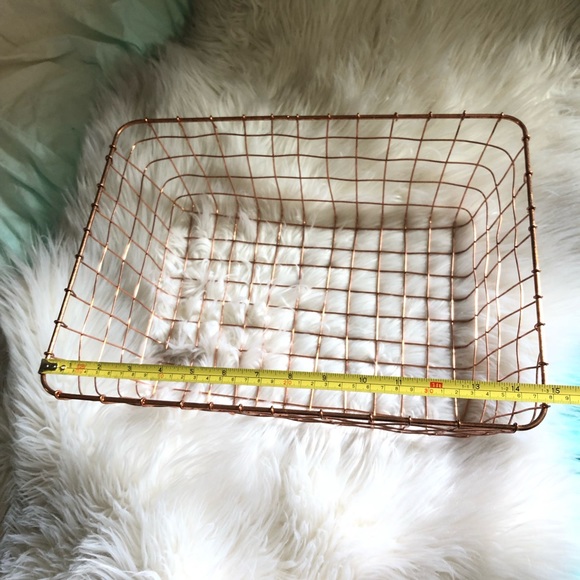 Homegoods | Accents | Copperrose Colored Wire Basket | Poshmark